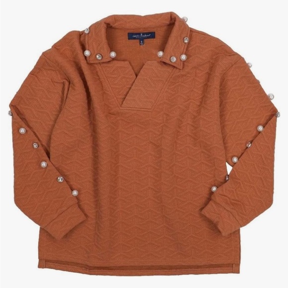 Simply Southern | Sweaters | Simply Southern Quilted Sweater With Pearl ...